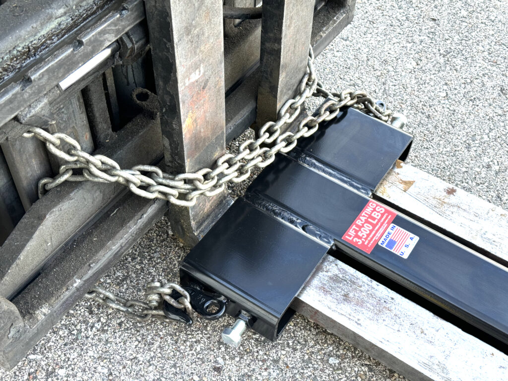 Forklift Wrecker® - Move Cars with Just a Forklift - Wheel Lift Attachment